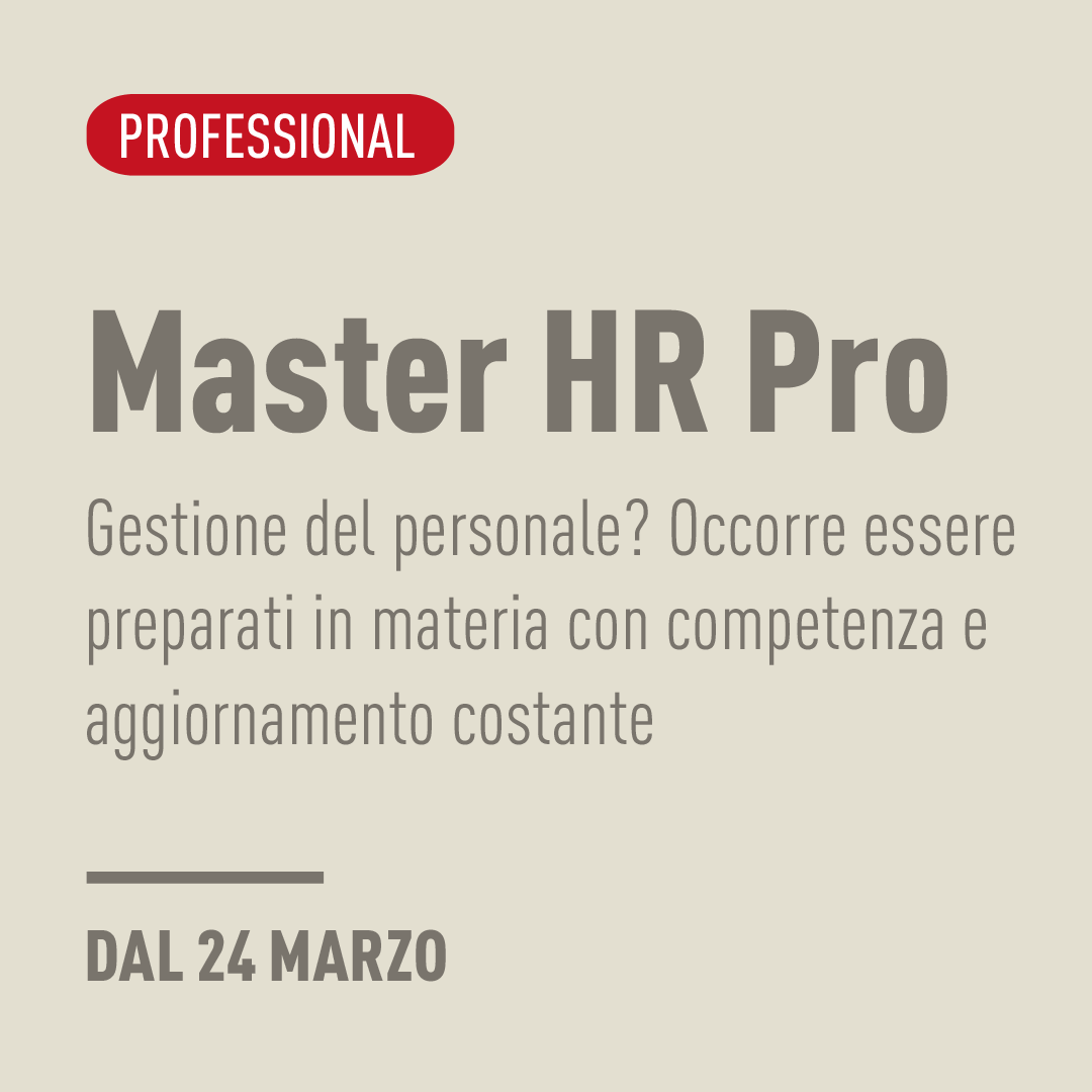 Inaz Academy | Dal 24/03 - Master HR Professional | Inaz